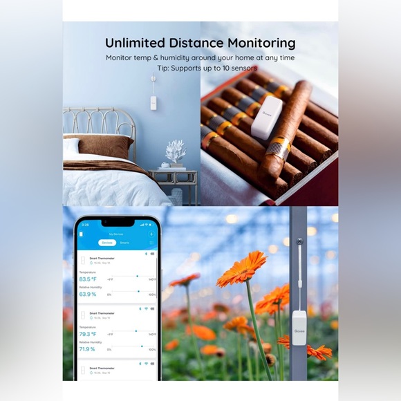 Govee | Other | Govee Wifi Hygrometer Thermometer Sensor 3 Pack Smart ...